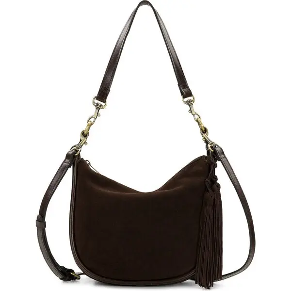 PATRICIA NASH Calanna Leather Hobo Bag - Chocolate