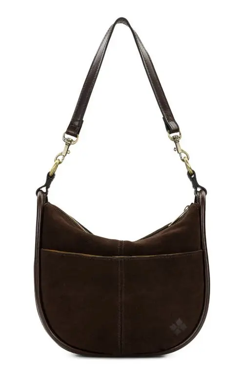 PATRICIA NASH Calanna Leather Hobo Bag - Chocolate