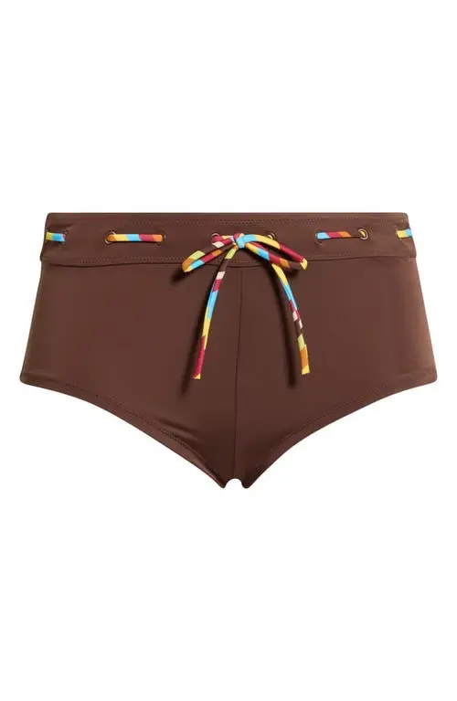 Solid & Striped The Junie Boyshort Bikini Bottoms
