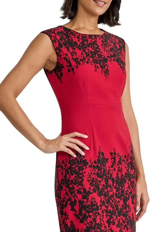KASPER Extended Cap Sleeve Sheath Dress