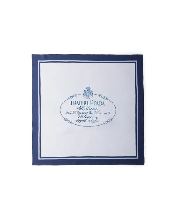 Prada Printed Twill Scarf