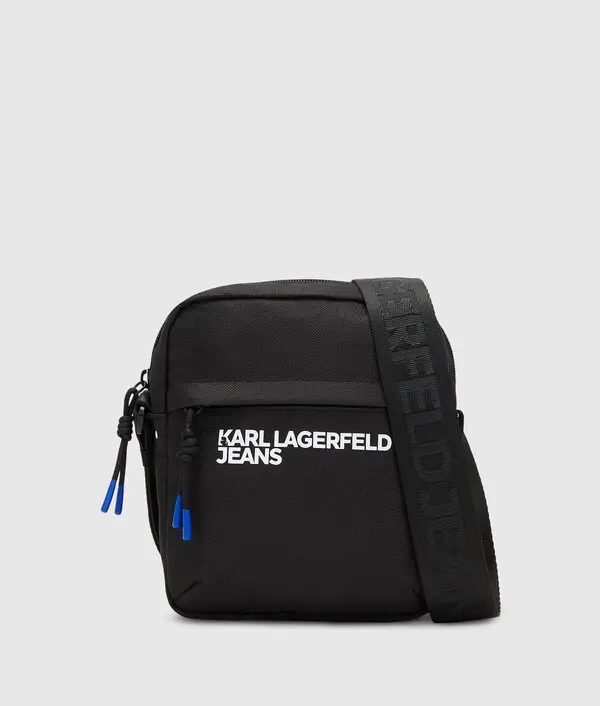 Karl Lagerfeld Logo Nylon Reporter Bag