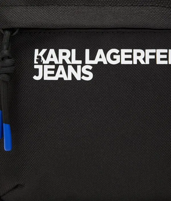 Karl Lagerfeld Logo Nylon Reporter Bag
