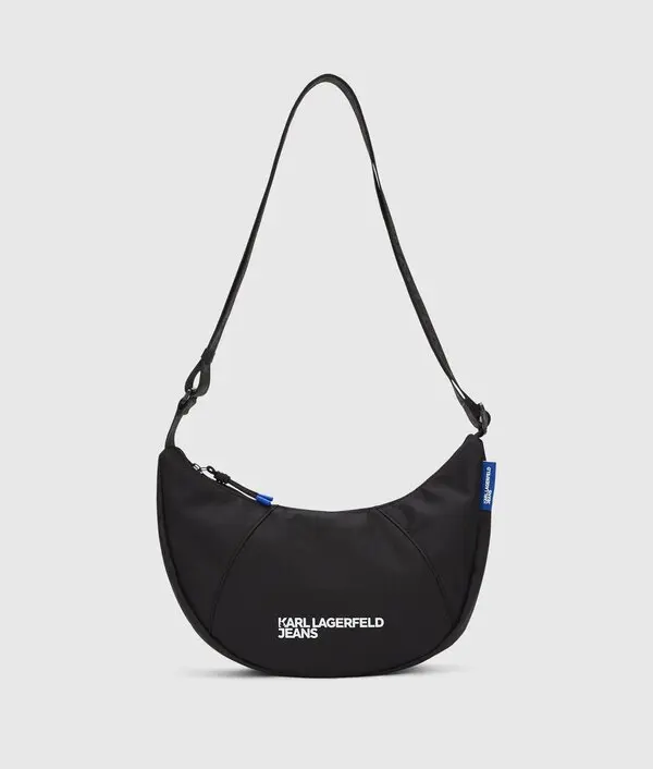 Karl Lagerfeld Logo Nylon Moon Bag