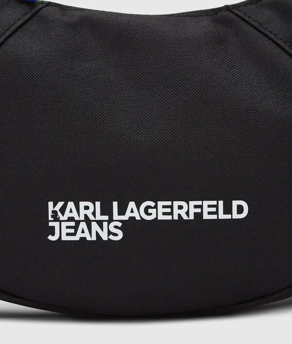 Karl Lagerfeld Logo Nylon Moon Bag