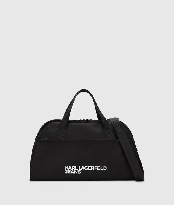 Karl Lagerfeld Logo Nylon Gym Bag - Black