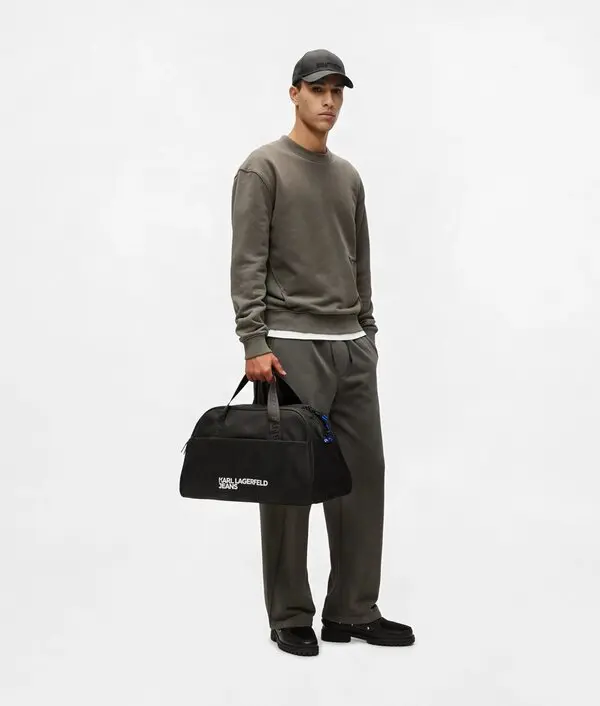 Karl Lagerfeld Logo Nylon Gym Bag