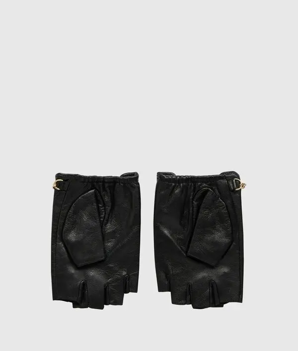 Karl Lagerfeld K/signature Chain Fingerless Gloves