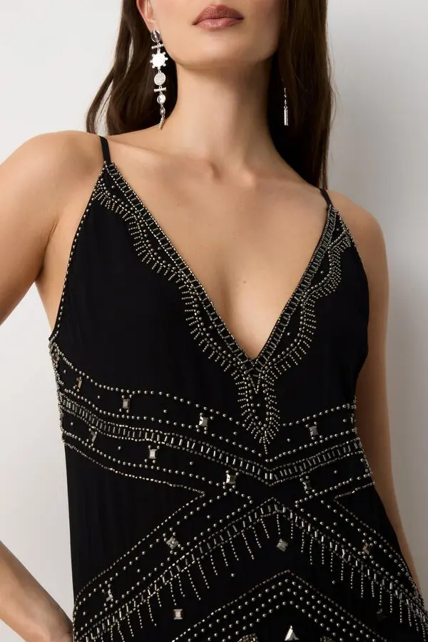 Ramy Brook Ariela Beaded Midi Dress