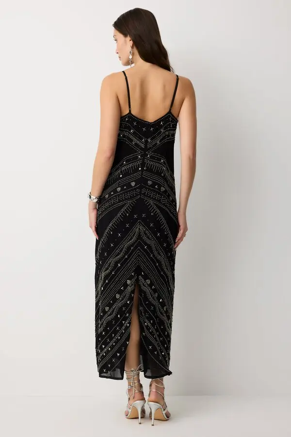 Ramy Brook Ariela Beaded Midi Dress