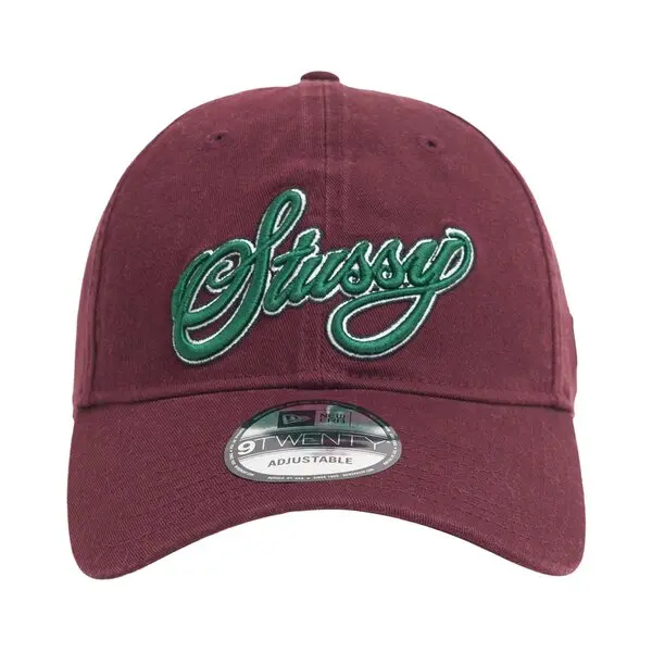 StÜssy 9twenty Cursive Cap 'maroon - Red