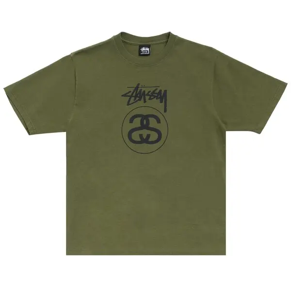 StÜssy Stock Link Tee 'olive