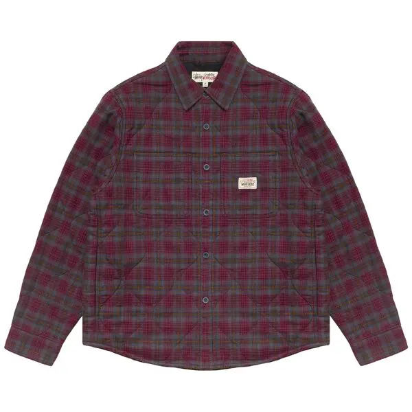 StÜssy Quilted Plaid Shirt Jacket
