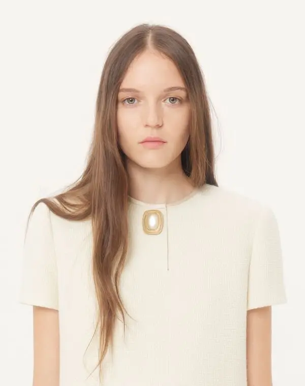 Valentino Garavani Short Dress In Little Square Tweed