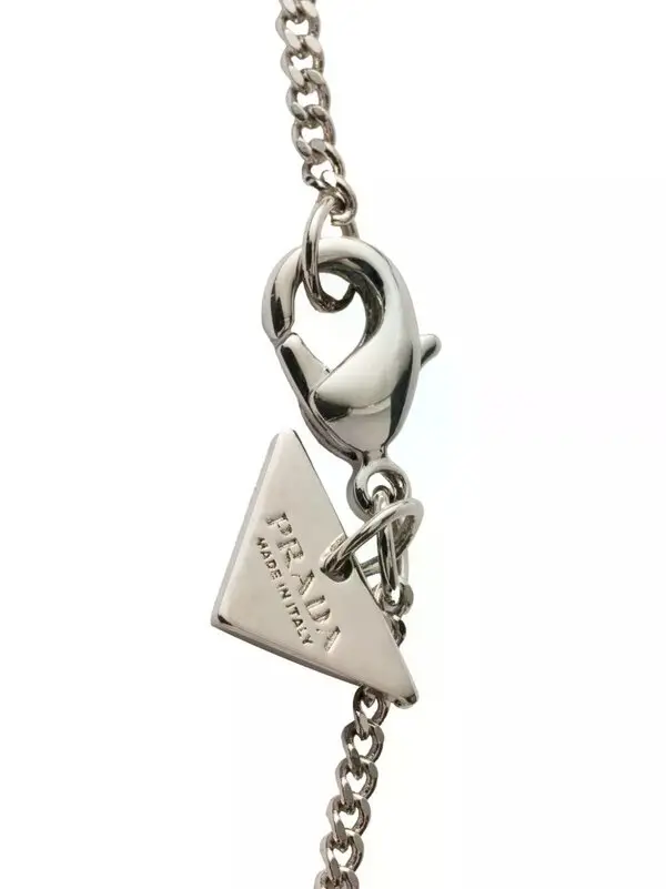 Prada Enameled Metal Necklace