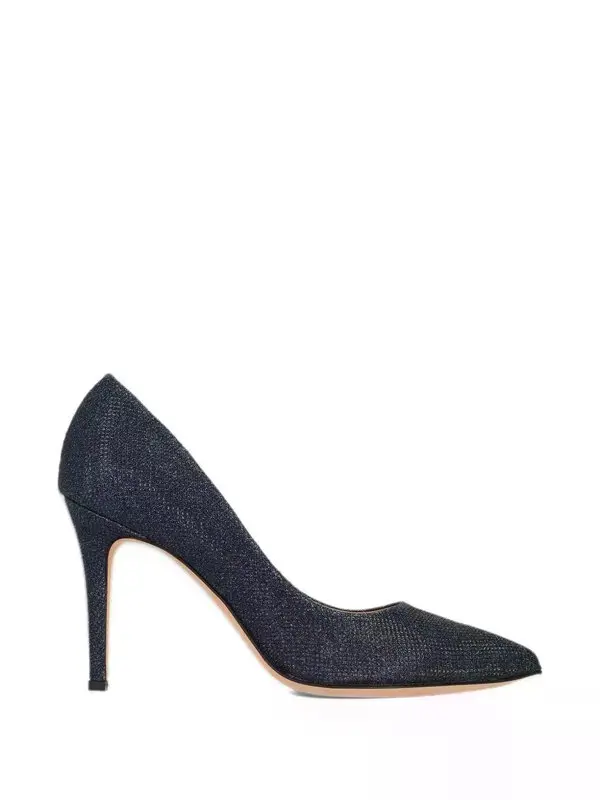 LA ROSE Glitter-effect Pointed-toe Pumps