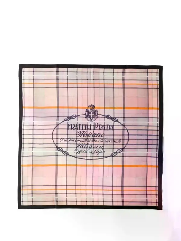Prada Printed Silk Twill Scarf 55