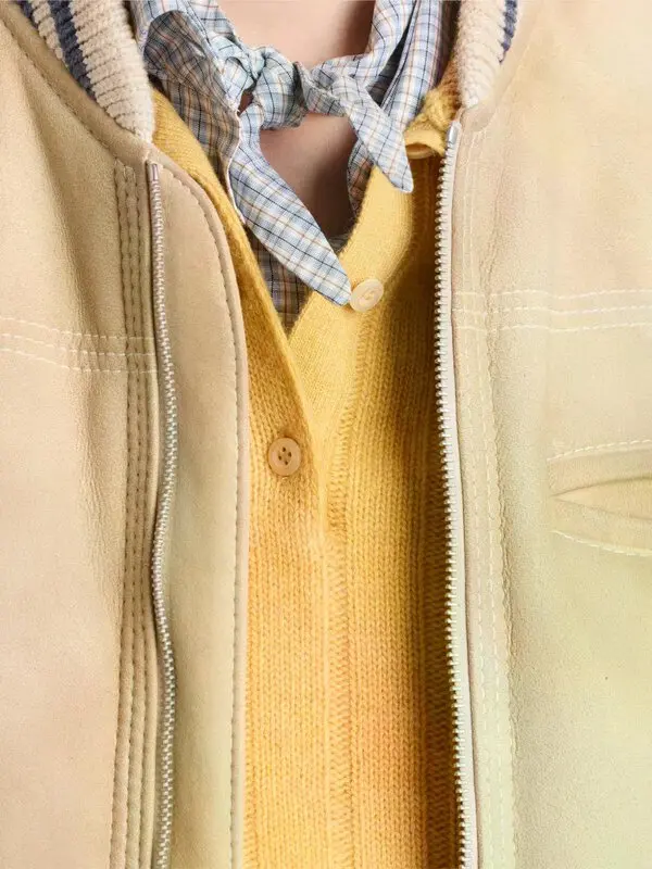 Prada Re-cashmere Short-sleeve Polo Sweater