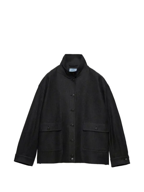 Prada Re-wool Blouson Jacket - Grey