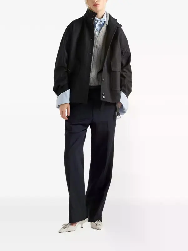 Prada Re-wool Blouson Jacket