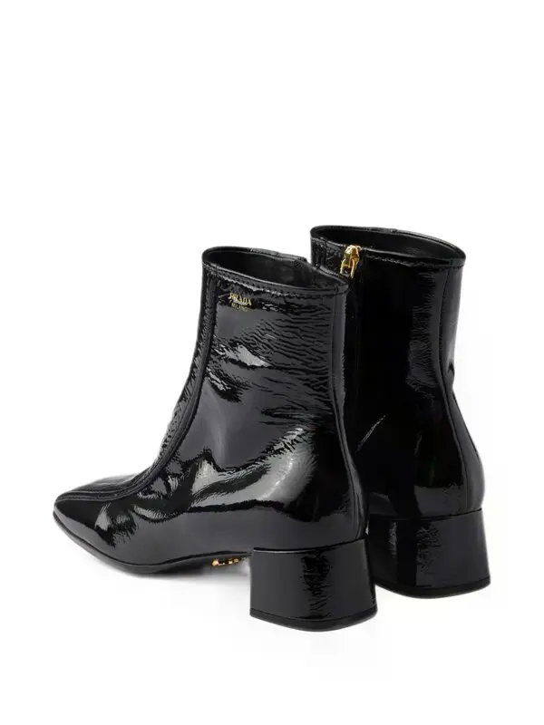 Prada Patent Naplak Leather Booties