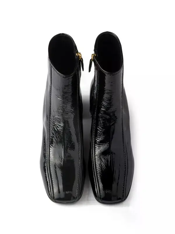 Prada Patent Naplak Leather Booties