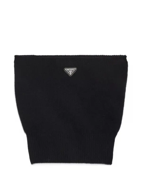 Prada Logo-patch Bandeau Top