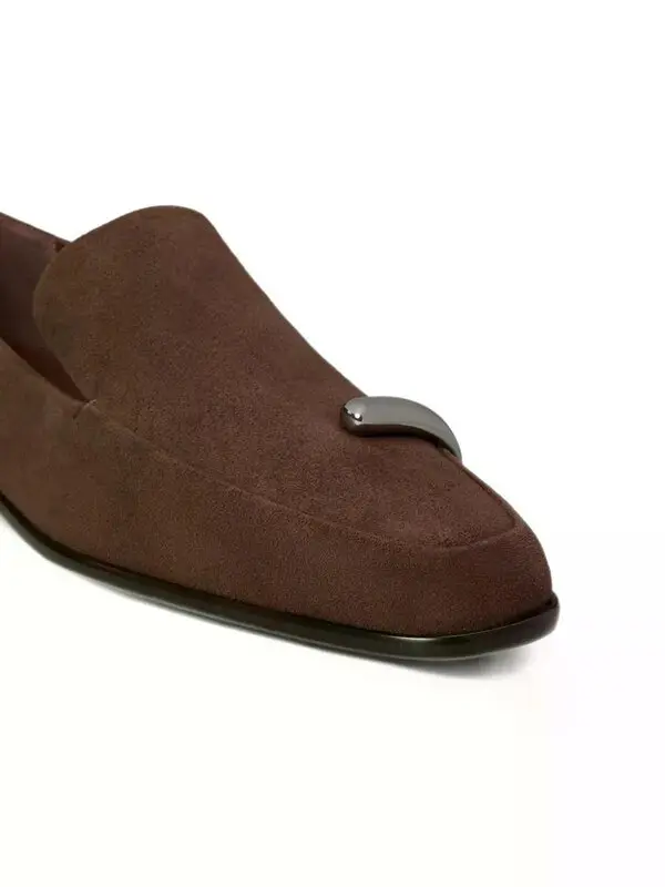 Tory Burch Pierced Suede Loafers