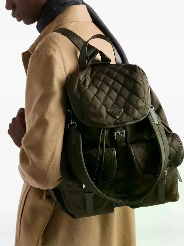 Prada Re-nylon And Leather Backpack