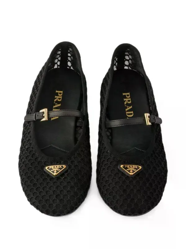 Prada Mesh Fabric Ballerinas