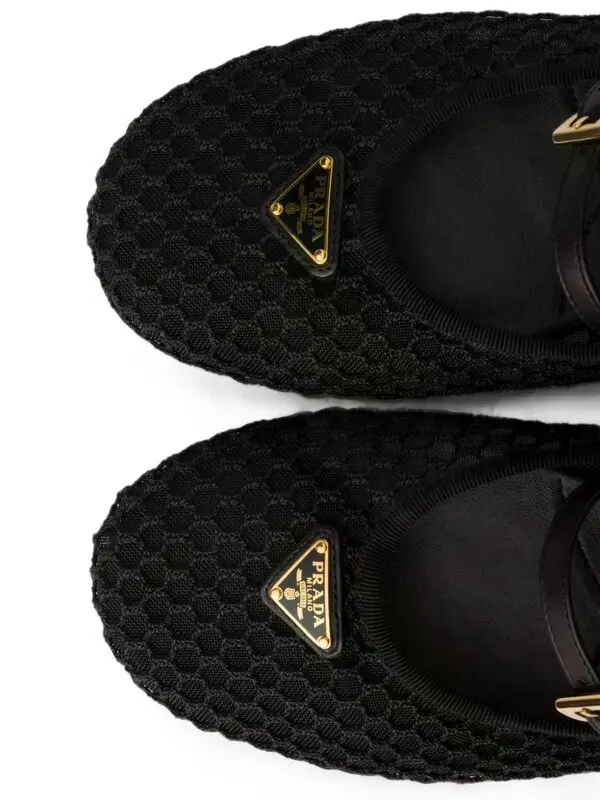 Prada Mesh Fabric Ballerinas