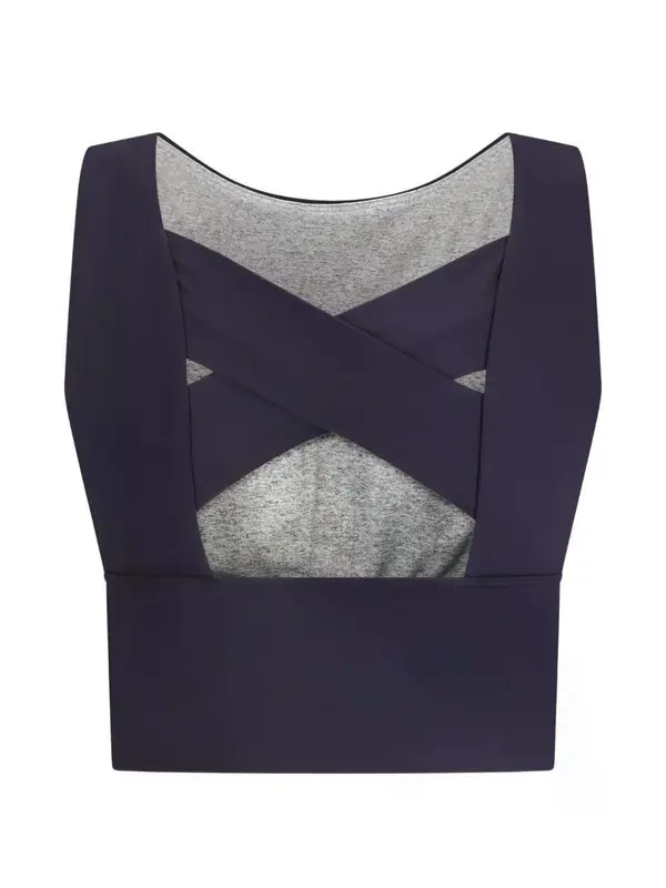 HOUSE OF GRAVITY Cross-back Cropped Top