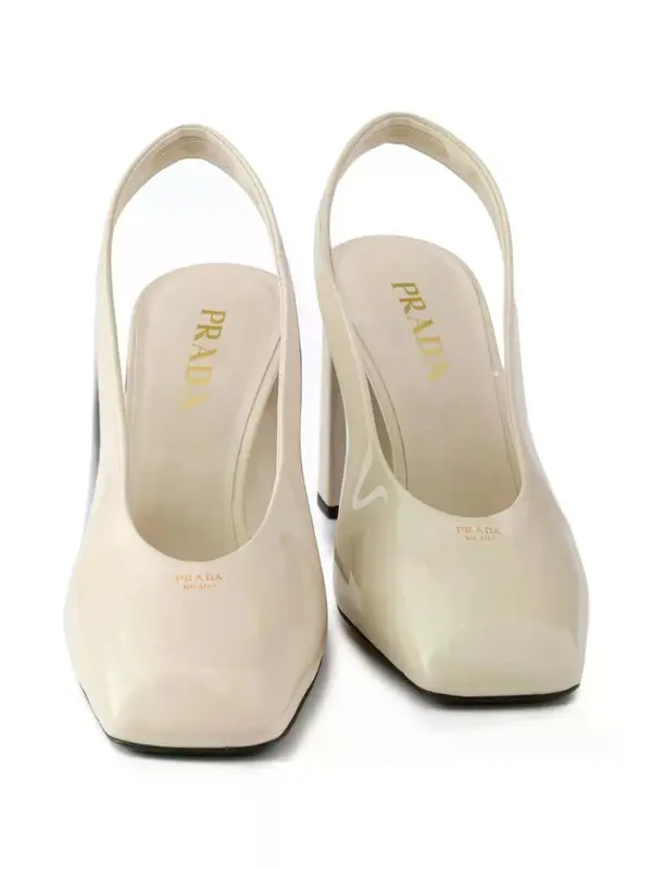 Prada Patent Leather Slingback Pumps