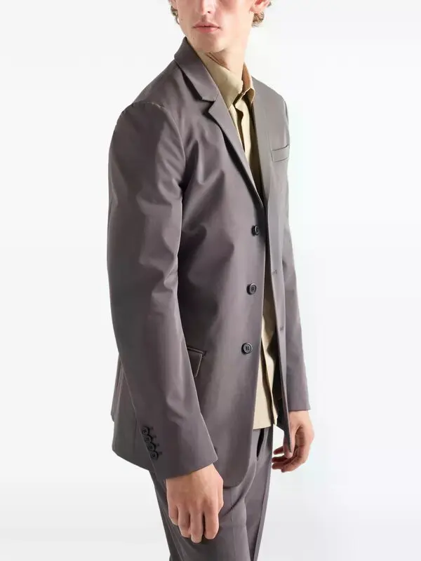 Prada Single-breasted Stretch Technical Fabric Jacket