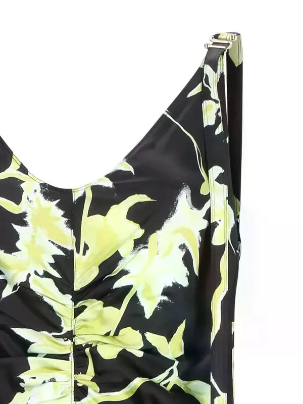 Sportmax Floral-print Ruched Maxi Dress