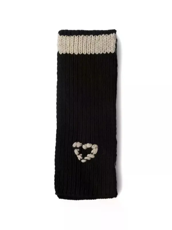 Prada Wool And Cashmere Scarf - Black