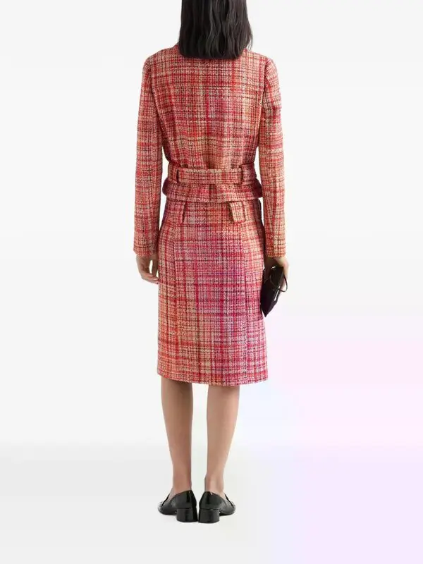 Prada Tweed Midi Skirt