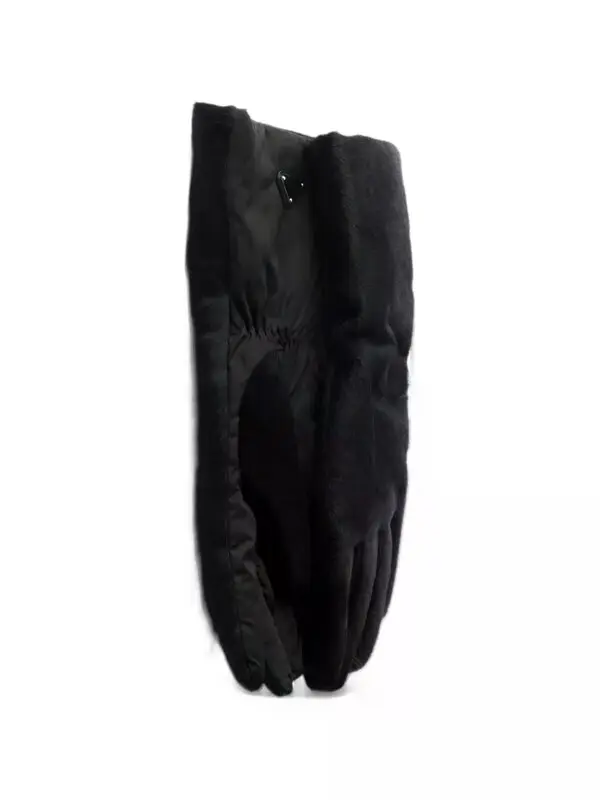 Prada Re-nylon And Leather Gloves