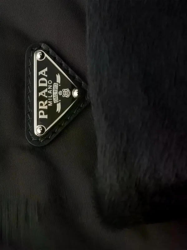 Prada Re-nylon And Leather Gloves