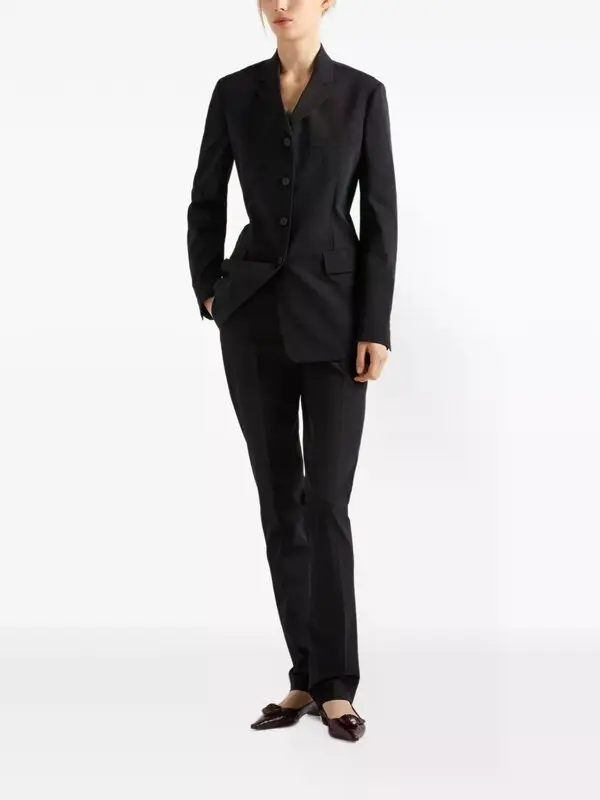 Prada Single-breasted Techno Stretch Jacket - Black