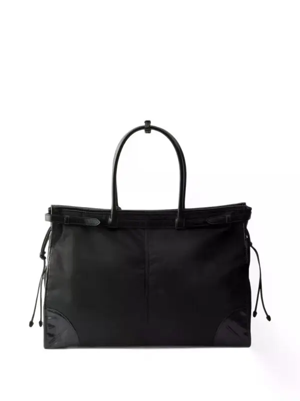 Prada Bonnie Re-nylon And Leather Tote Bag