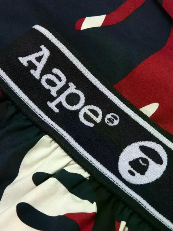 AAPE BY *A BATHING APE Moonface Logo Camouflage-print Boxers