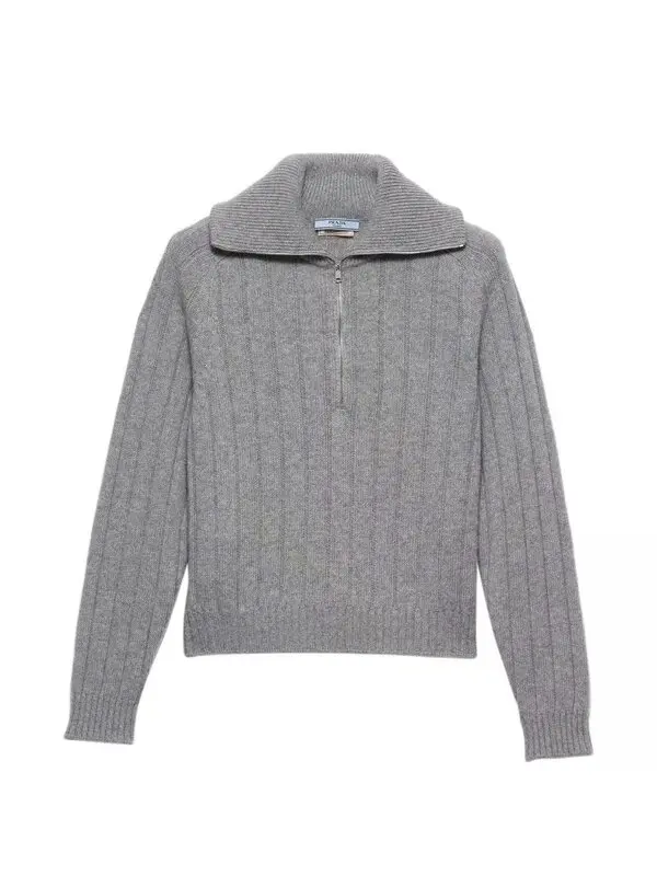 Prada Re-cashmere Polo Sweater