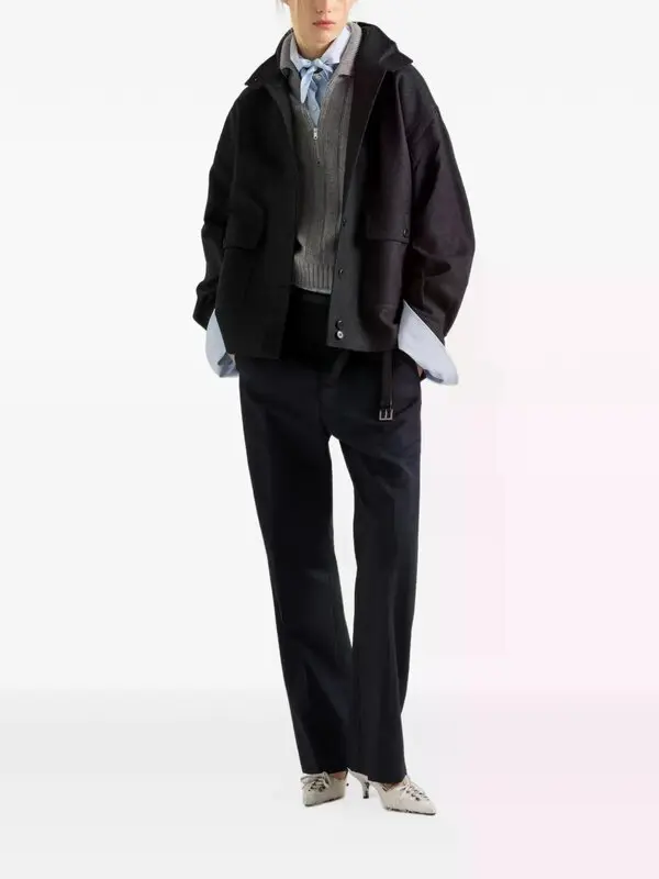 Prada Re-cashmere Polo Sweater