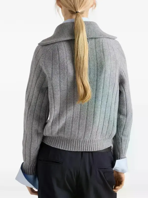 Prada Re-cashmere Polo Sweater