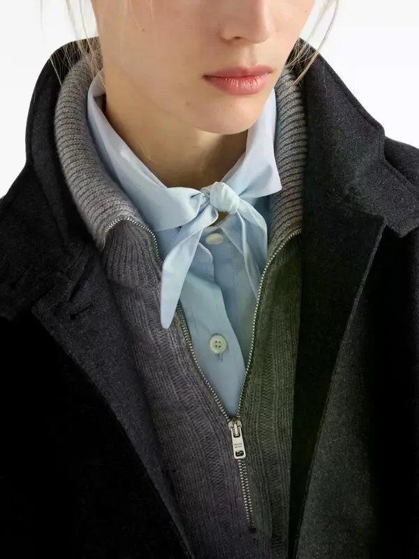 Prada Re-cashmere Polo Sweater