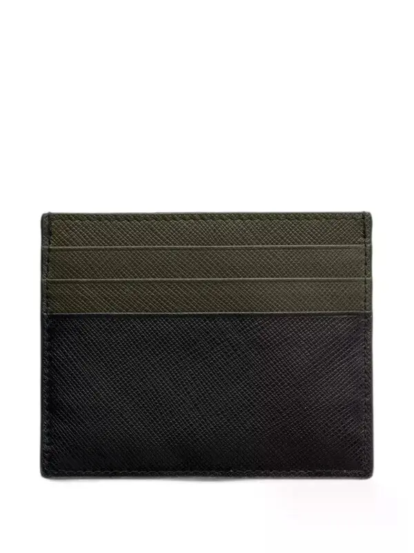 Prada Logo-plaque Leather Card Holder