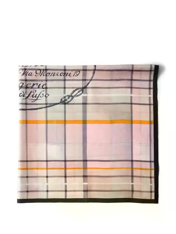 Prada Printed Silk Twill Scarf 90 - Pink