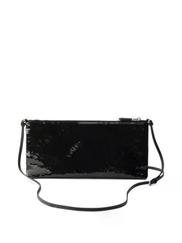 Prada Small Satin And Sequin Shoulder Bag