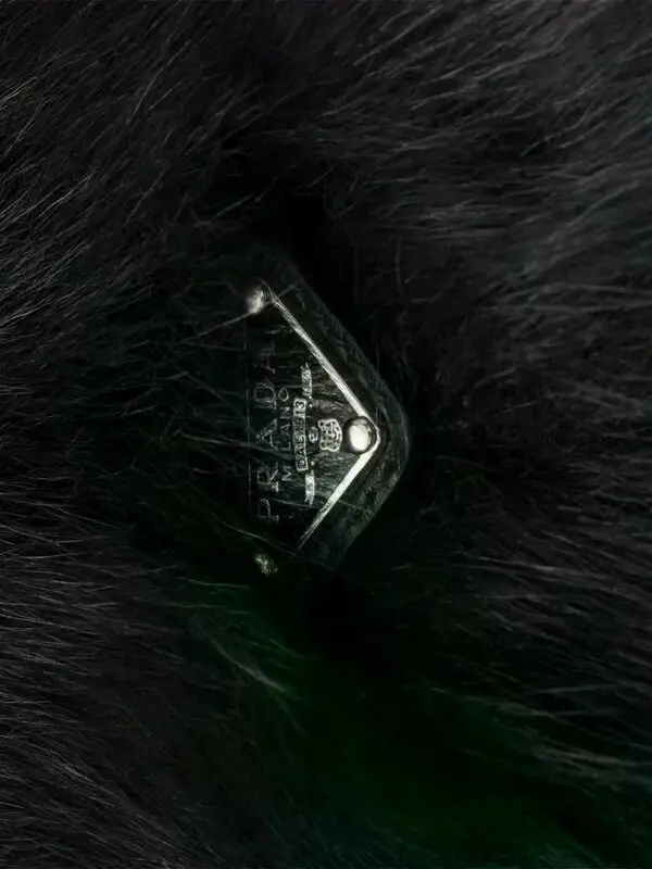 Prada Shearling Smartphone Pouch
